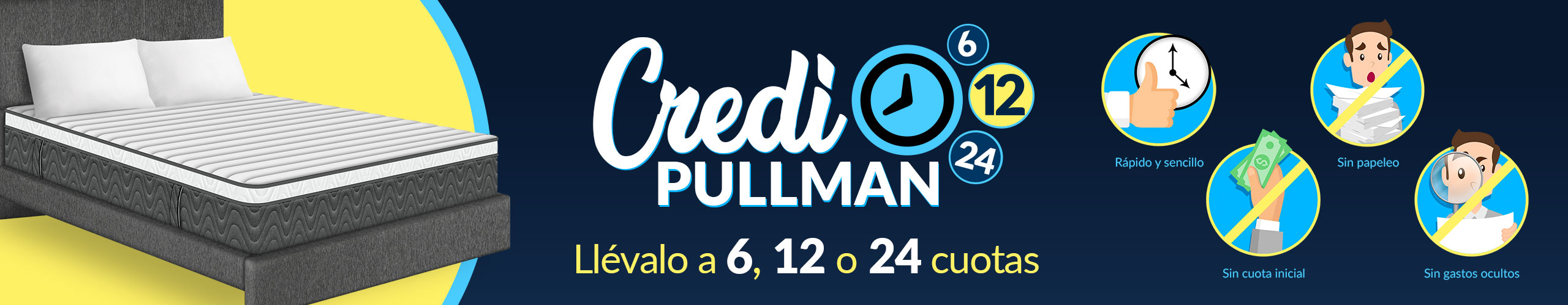 Crédito sin salir de casa - Colchones Pullman